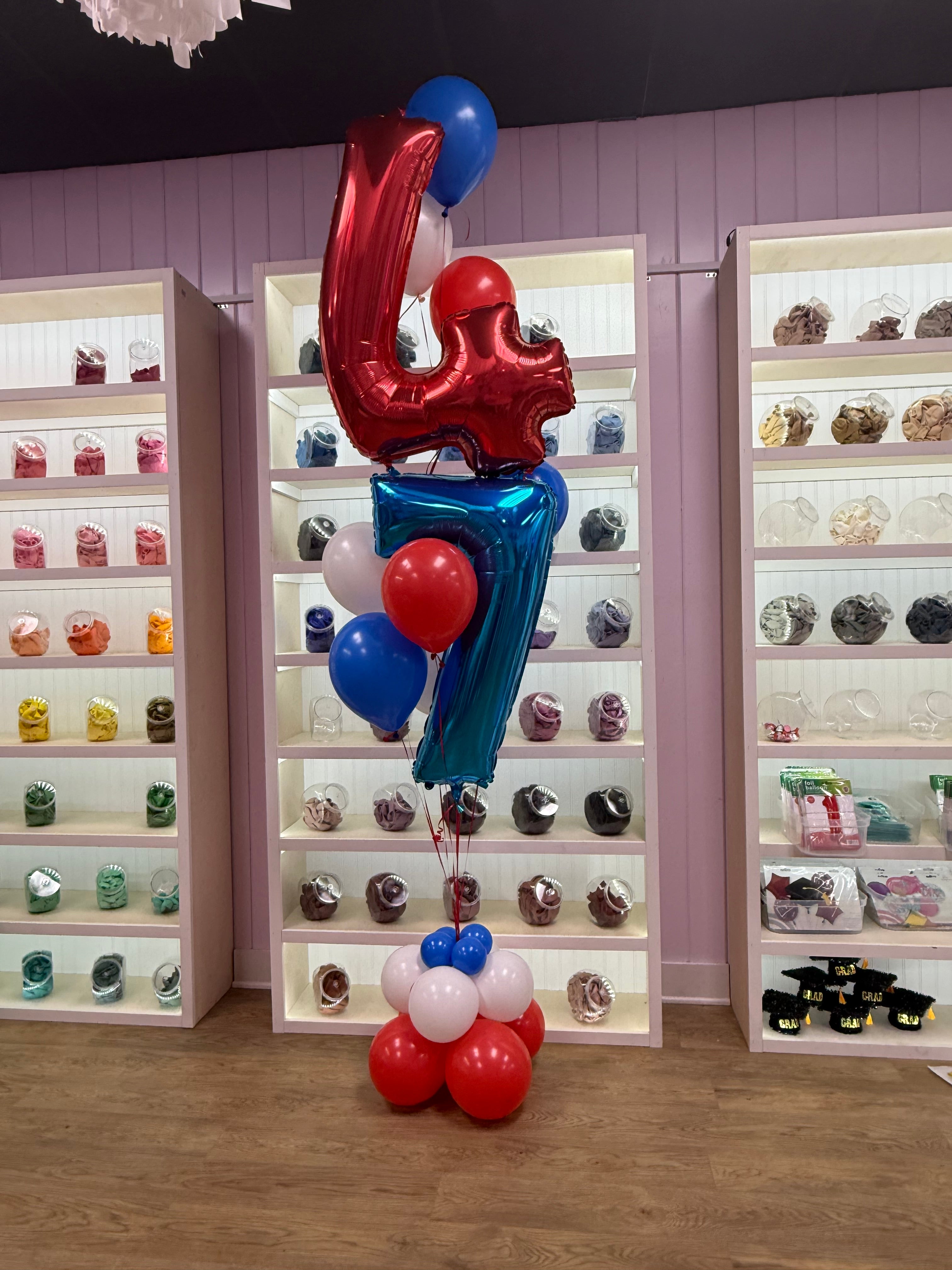 Two-Digit Birthday Balloon Bouquet – All Things Fancy